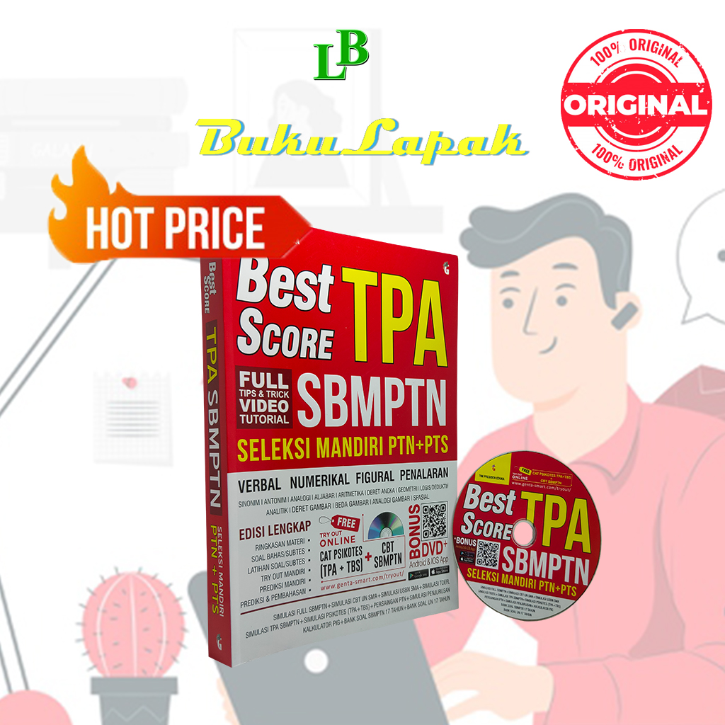 BUKU PSIKOTES BEST SCORE TPA SBMPTN SELEKSI MANDIRI PTN+PTS BUKU TPA ...