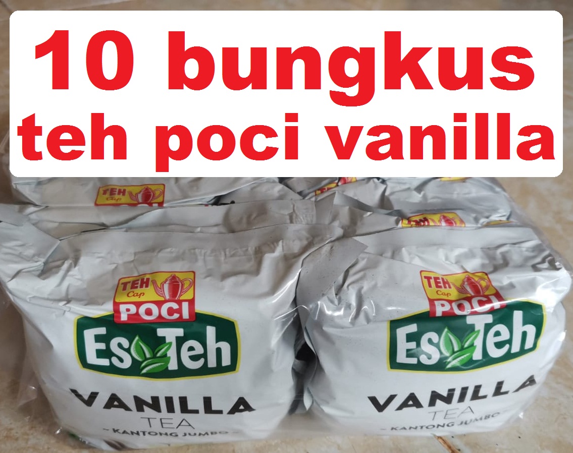 tjr- (10 bngks) teh poci vanilla jumbo 100gr PACK isi 10 teh poci celup ...