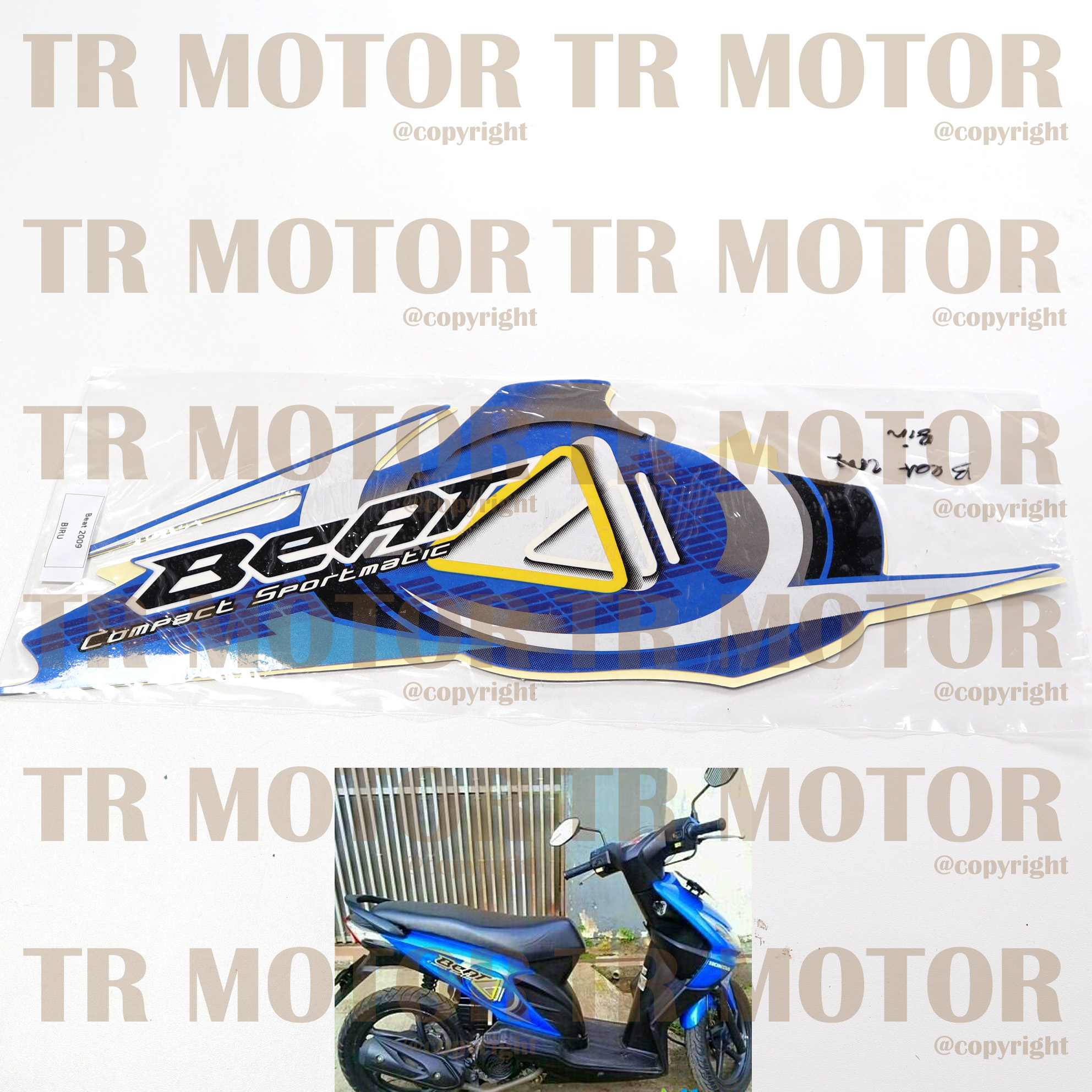 Stiker Motor Beat 2009 Karbu Sticker Striping Full Body Motor | Lazada ...