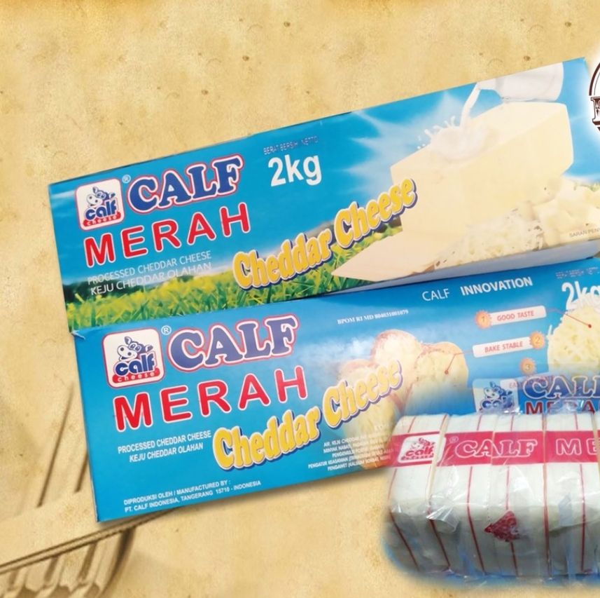 Keju Cheddar Calf Merah repack 200gram | Lazada Indonesia
