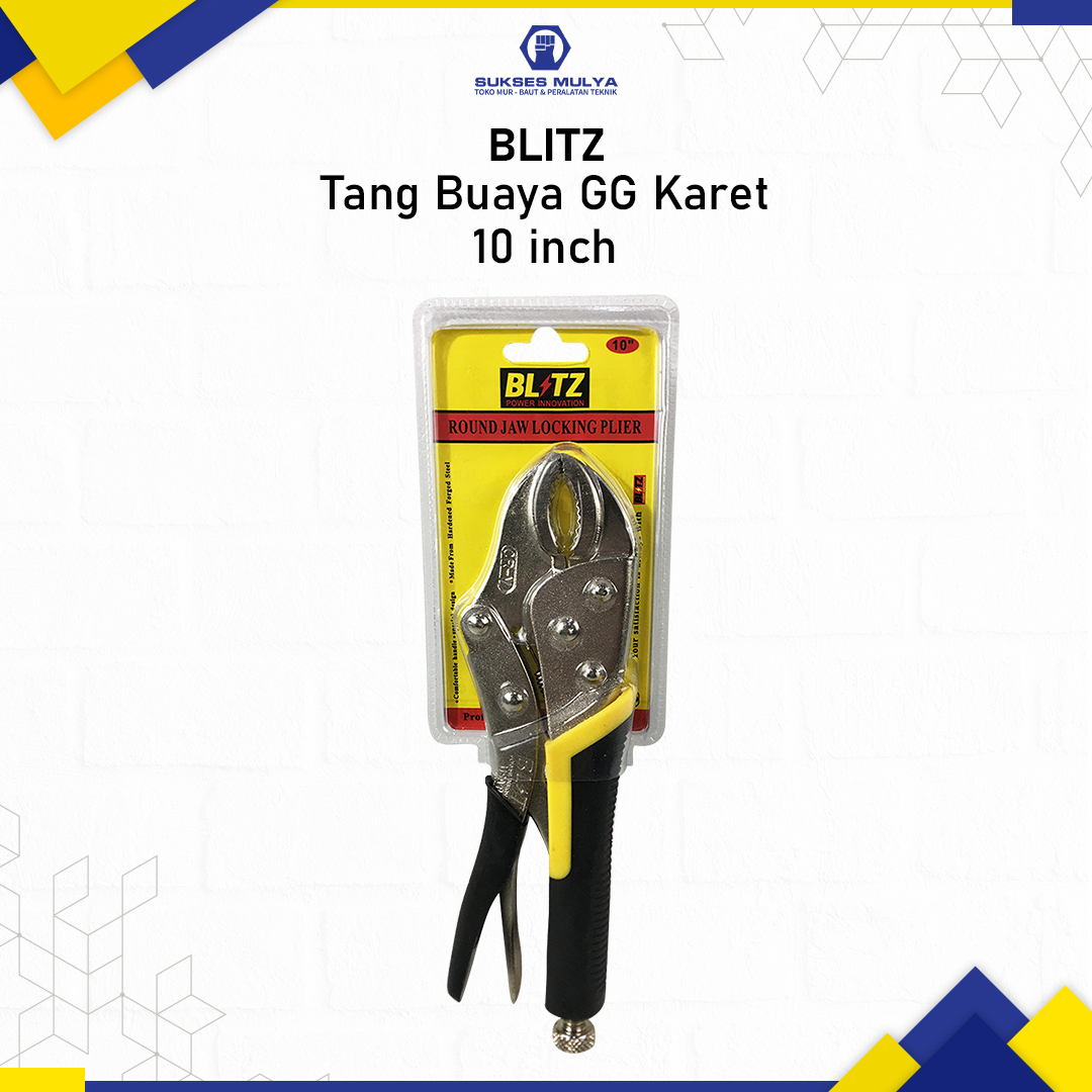 Tang Buaya BLITZ Bengkok 10in - Curved Locking Pliers 10 in - Vise ...