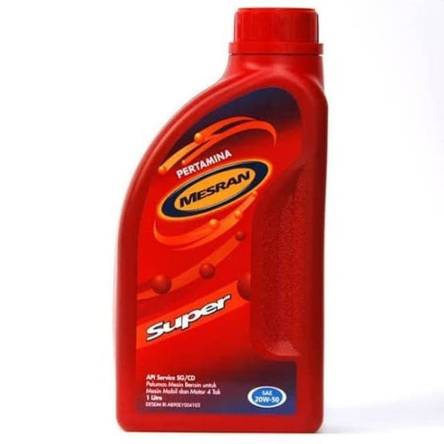 OLI MESRAN SUPER 1 LITER SAE 20W-50 | Lazada Indonesia