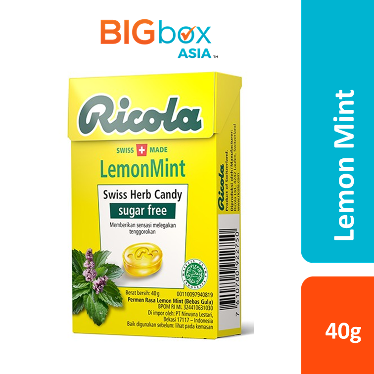 Permen Ricola Original Herb / Lemon Mint / Glacier Mint 40g | Lazada Indonesia