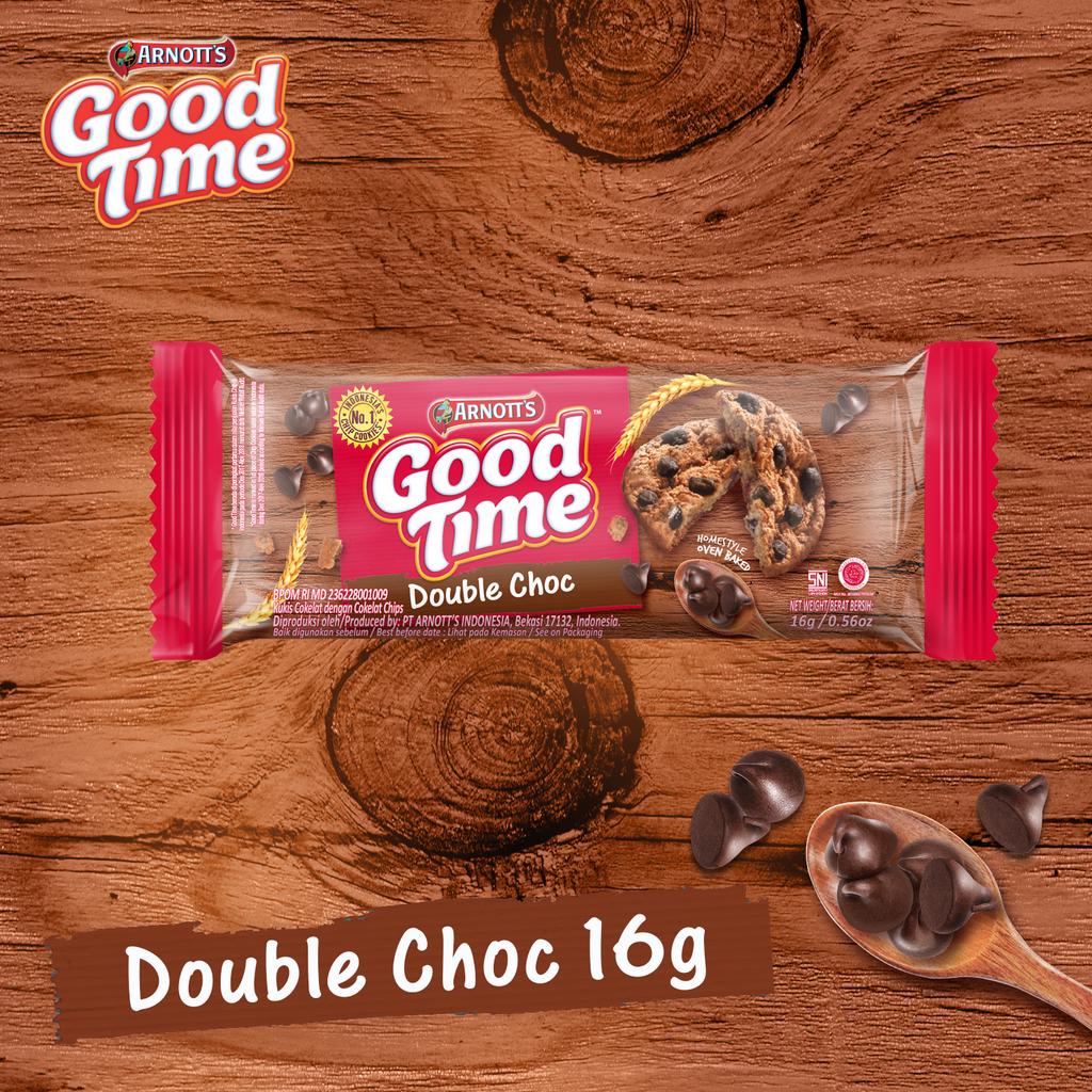 [BOX] Good Time Cookies Double Chocochips [ 16 Gram x 12 Pcs / 1 Box ...