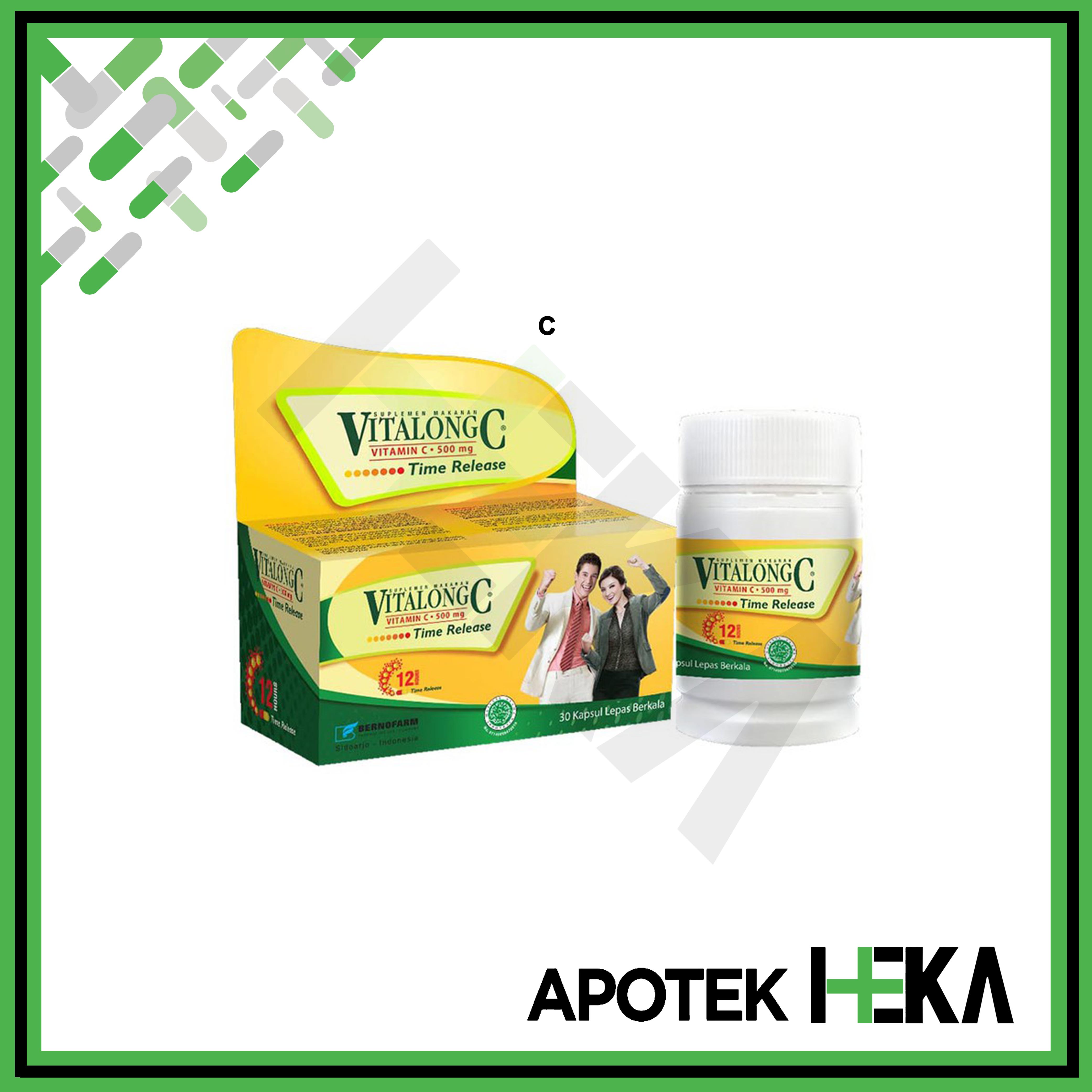 Vitalong C / Vitalong C+Zinc Botol isi 30 Kapsul - Vitamin C | Lazada ...