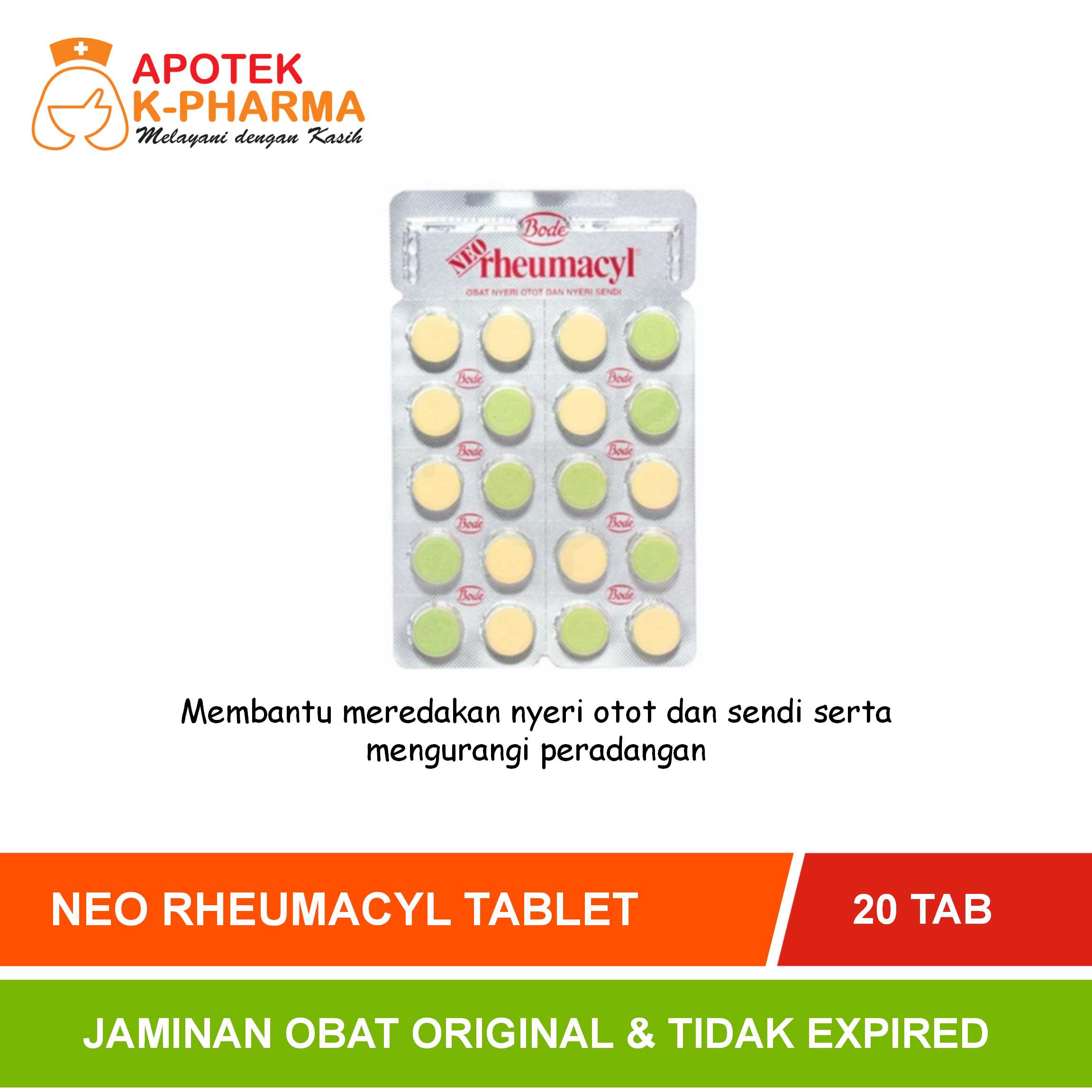 Neo Rheumacyl Strip Isi 20 Tablet Obat Original Bode | Lazada Indonesia