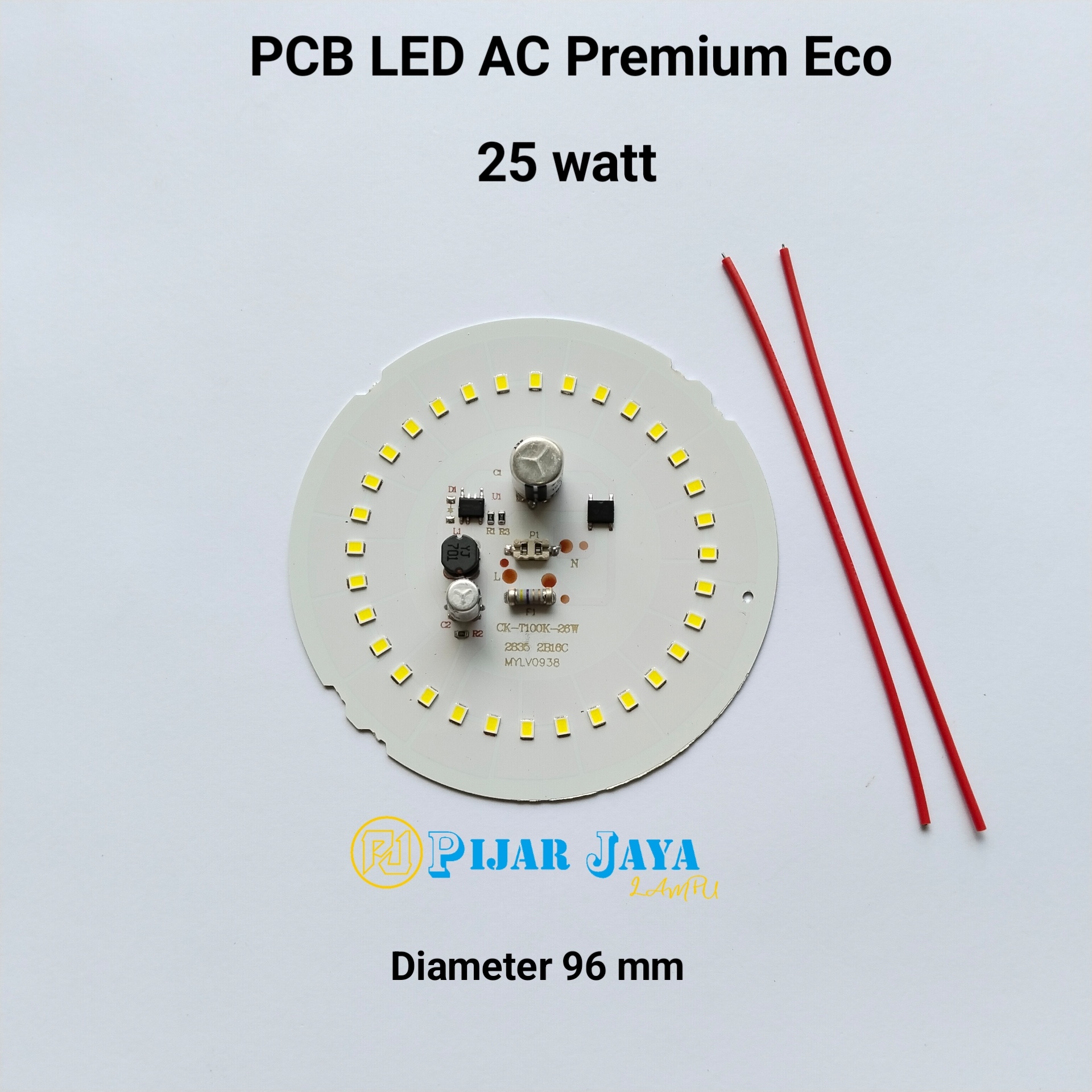 PCB LED AC Premium Eco Watt Lengkap 5 7 9 12 15 18 20 25 30 40 Watt ...