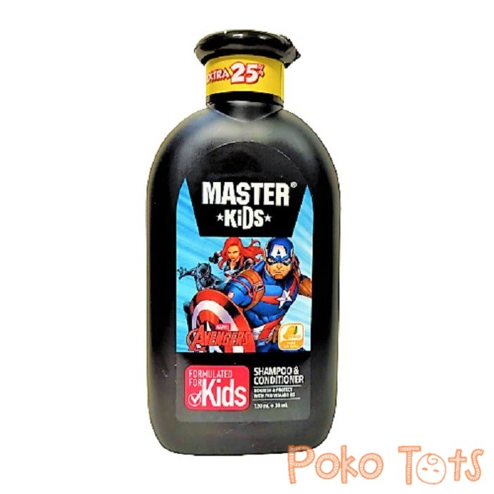 Master Kids Shampoo & Conditioner Avenger 120ml Shampo dan Kondisioner ...