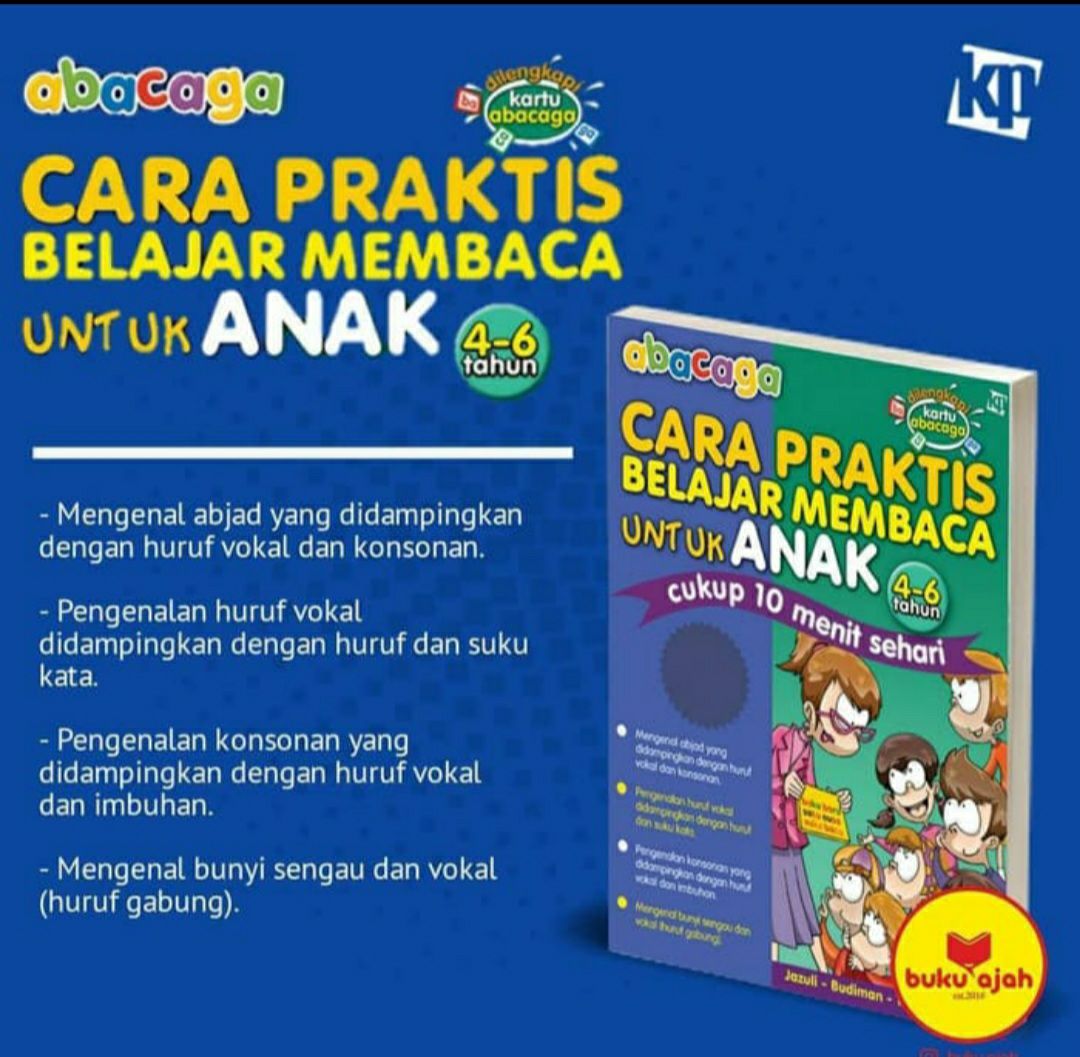 ABACAGA .Cara Praktis Belajar Membaca untuk Anak. Cukup 10 menit sehari ...