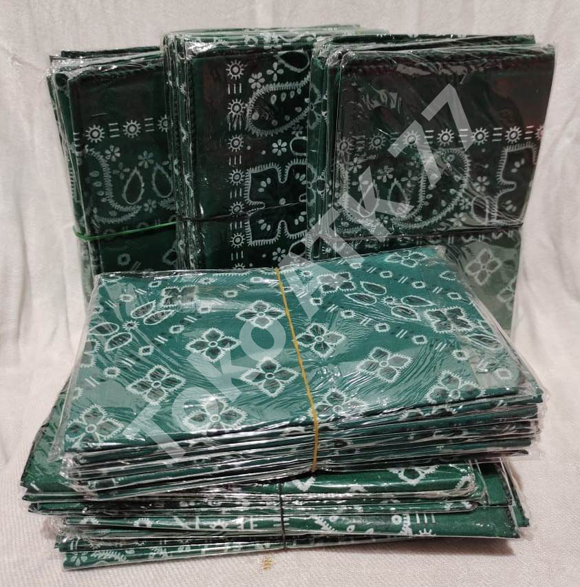 Slayer Sapu Tangan Besar Kain Masker Penutup Batik Ijo Hijau Tua READY ...