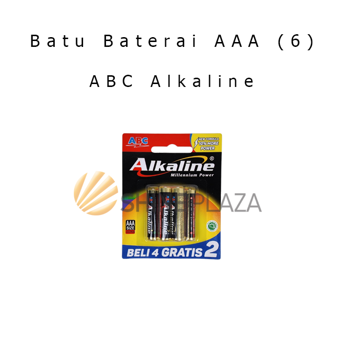 Batu Baterai Batere AA AAA - Battery Batre A2 A3 ABC Alkaline Isi 6 ...
