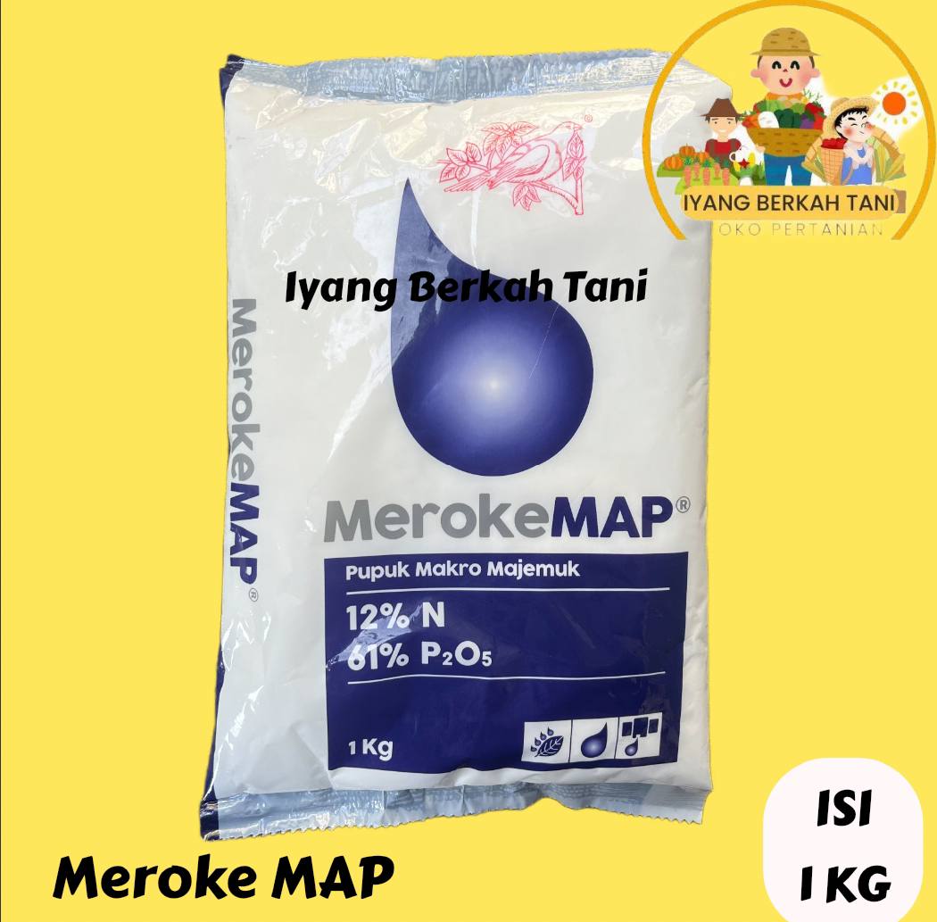 MEROKE MAP 1KG pupuk makro majemuk N12% P61% kemasan pabrik setara ...