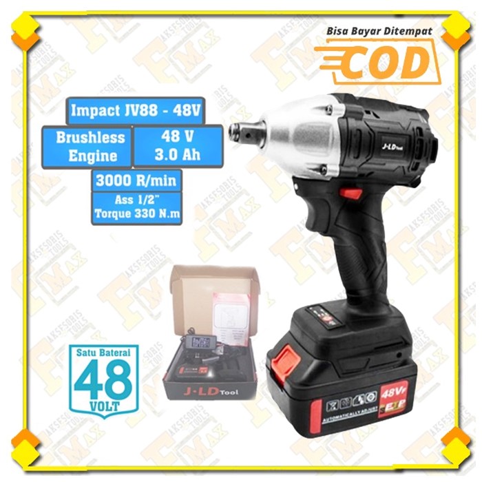 impek pembuka baut motor impact baterai torsi besar 330 nm impect jld ...