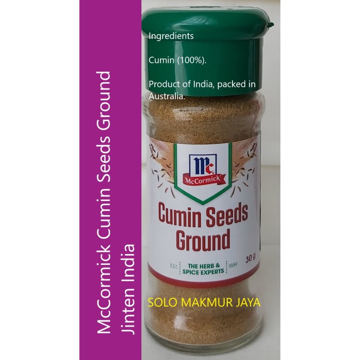 Mccormick Mc Cormick Cumin Seeds Ground bumbu bubuk 30 g | Lazada Indonesia