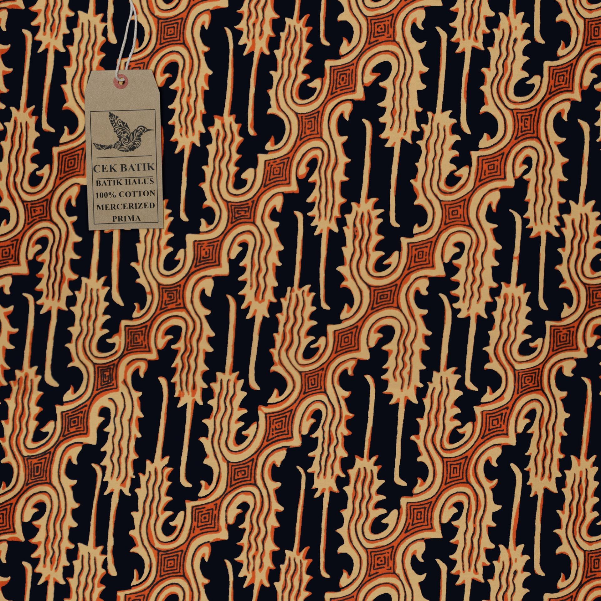 batik tradisional - Motif Raja Parang Klasik (Hitam dan Marun) (Ukuran ...