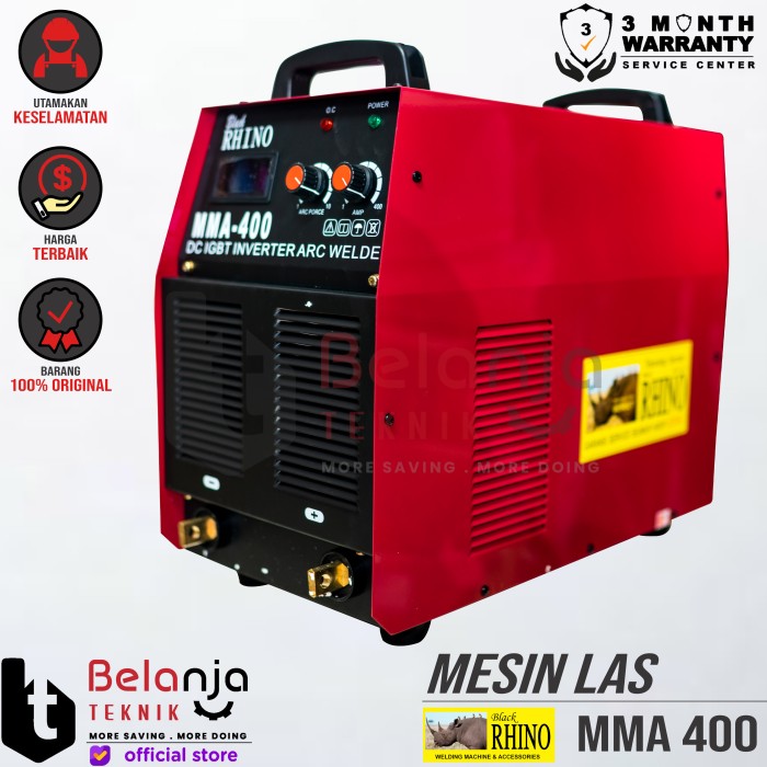 Rhino Mesin Travo Las Listrik Inverter MMA 400 IT Trafo MMA400IT 400A | Lazada Indonesia
