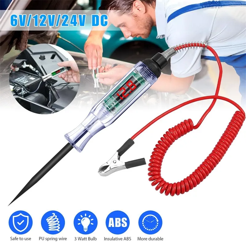 Taspen DC Tespen Alat Test Pen Tes Pen Tester Deteksi Arus Listrik DC ...