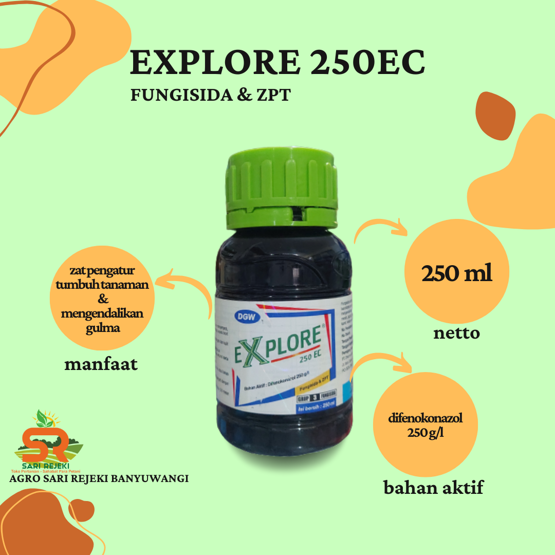 EXPLORE 250EC 250ML FUNGISIDA SISTEMIK Difenokonazol (FREE KAOS ...