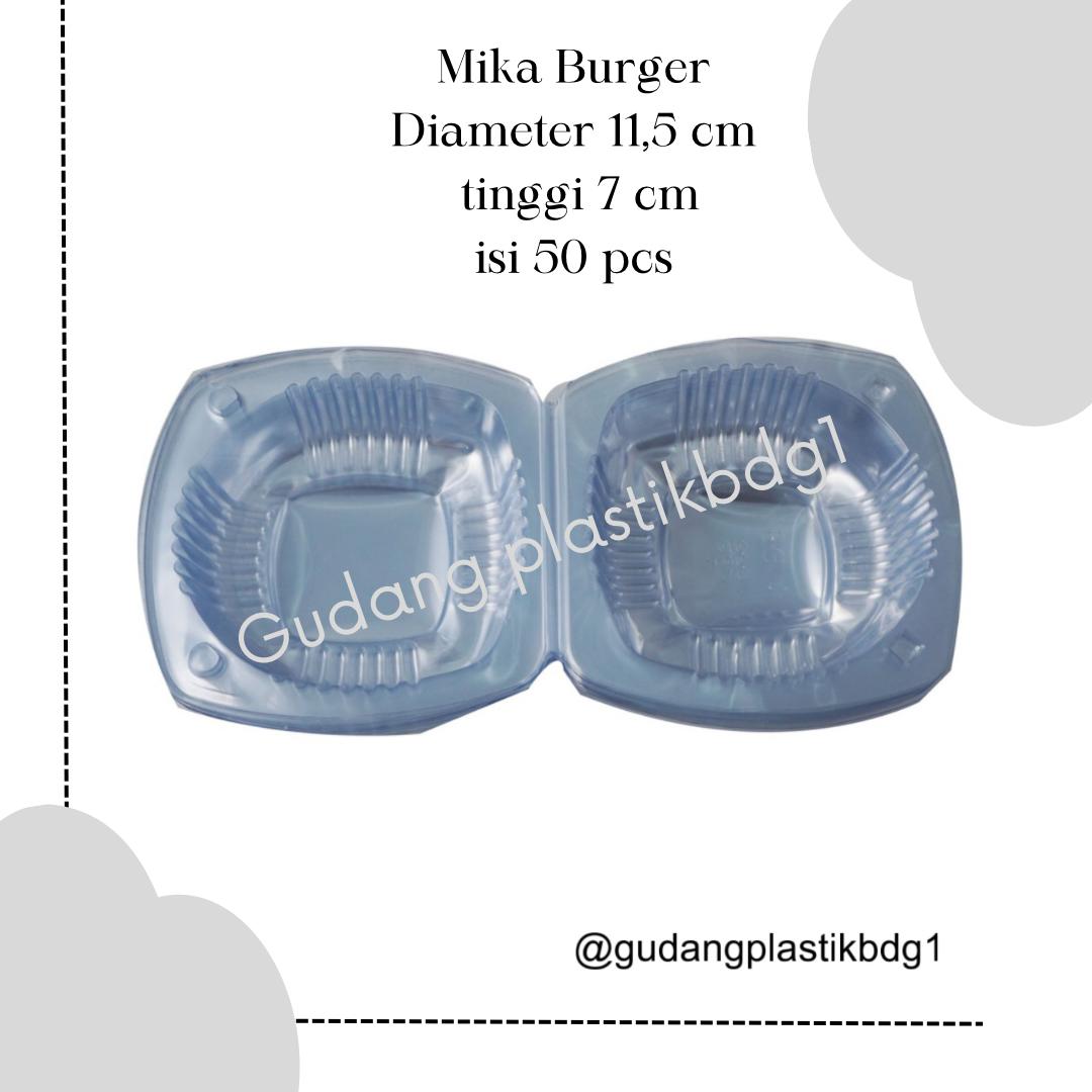 Mika roti burger / mika plastik hamburger / PAK | Lazada Indonesia