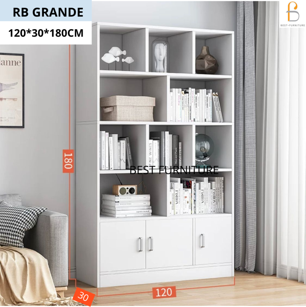 Pasar Murah RB Grande Rak Buku Rak Pajangan Rak Multifungsi Minimalis ...