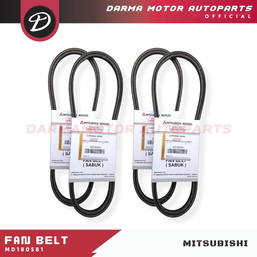 FAN BELT TALI KIPAS VANBELT POWER STEERING L300 DIESEL ASLI MD180581 | Lazada Indonesia