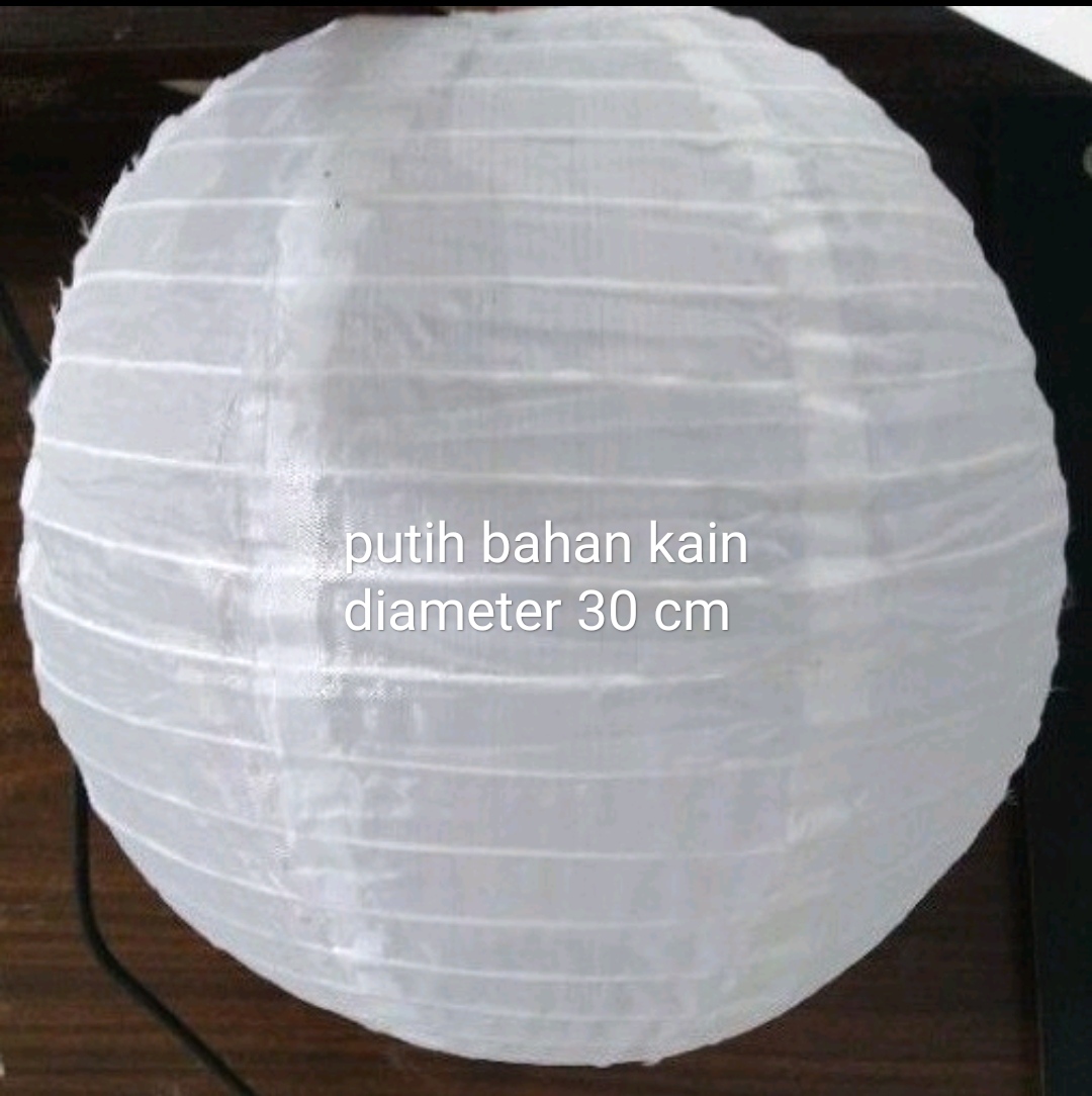 lampion 30 cm bahan kain putih untuk dilukis | Lazada Indonesia