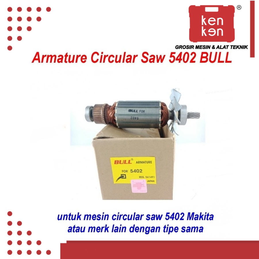 Armature Circular Saw Makita 5402 Bull Angker Gergaji Kayu 5402 Makita ...