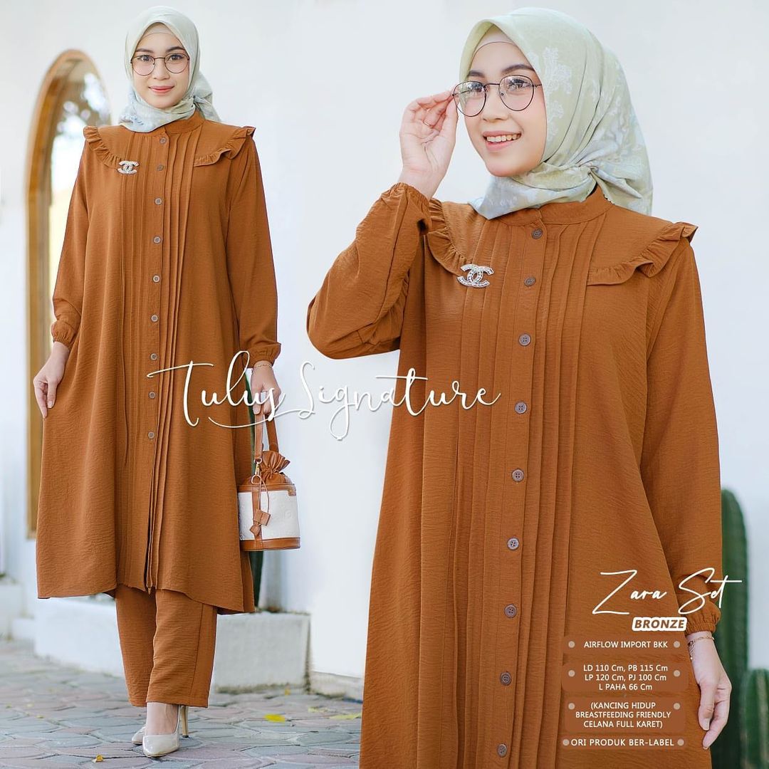 ZARA SET WANITA DEWASA TERBARU 2023/SETELAN CEWE REMAJA BAHAN CRINKEL ...