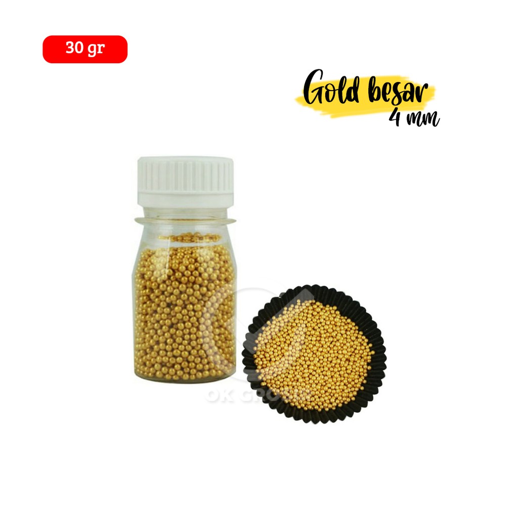 [30 gr] Sprinkle Gold Mini / Dragree / Trimit [2 mm] | Lazada Indonesia