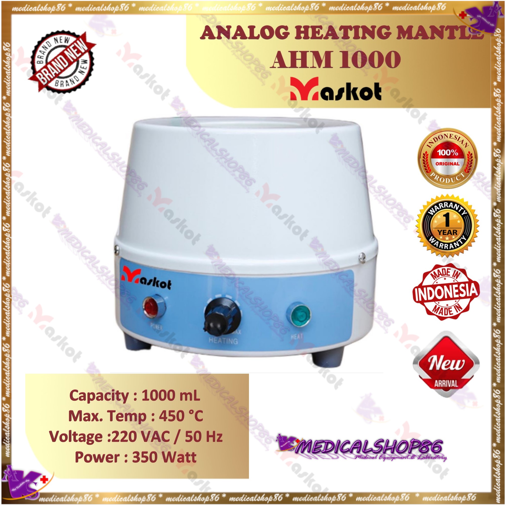 ANALOG HEATING MANTLE 250mL/ 500mL/ 1000mL. MASKOT | Lazada Indonesia