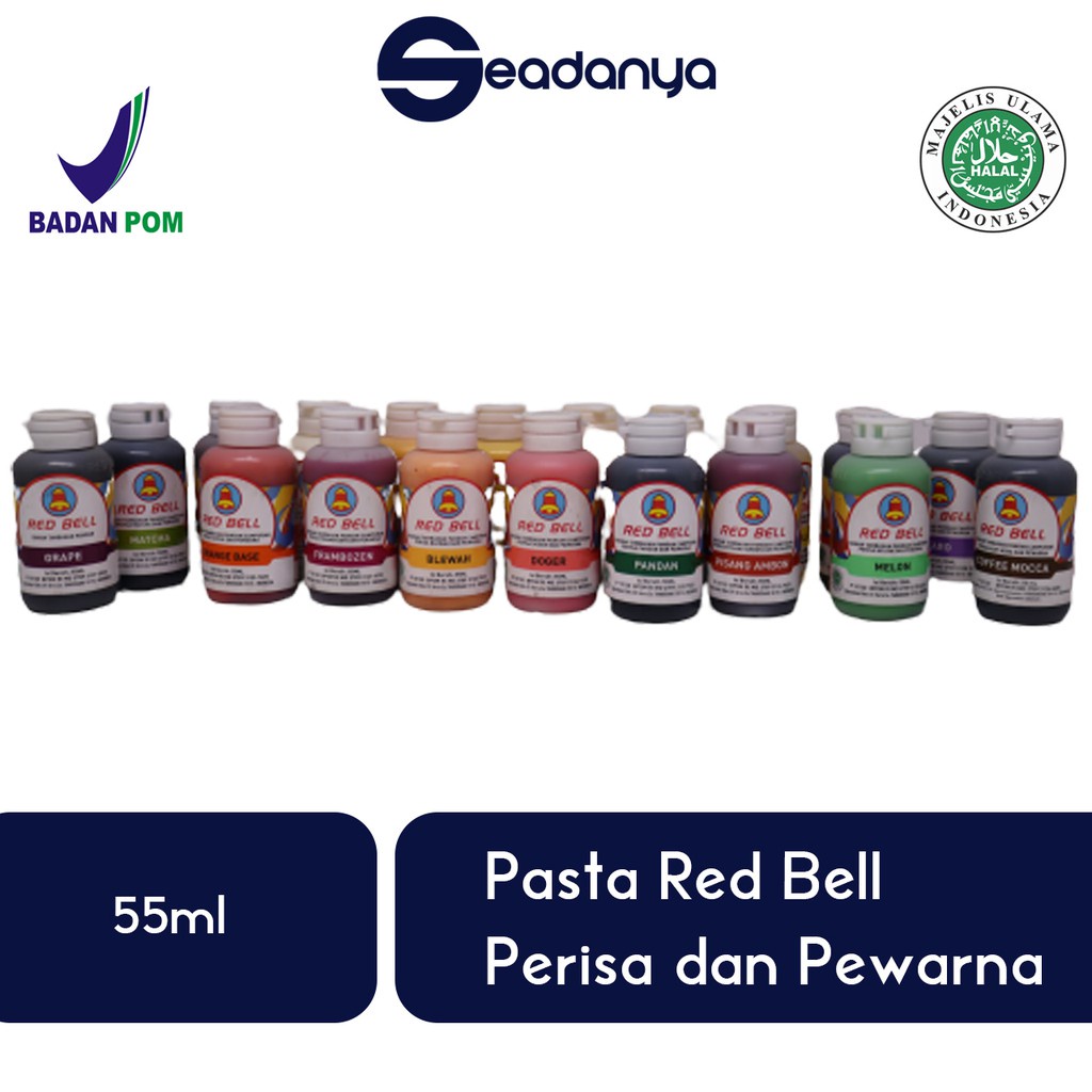 Pasta Red Bell Semua Rasa - Perisa dan Pewarna - 55ml - Halal MUI ...