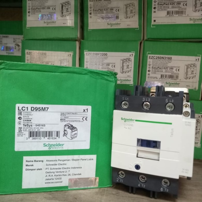 Schneider Kontaktor / Contactor TeSys D LC1D95 220V / LC1D95M7 | Lazada ...