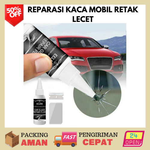 Resin Reparasi Kaca Mobil Retak Lecet Car Repair 30ml / Lem Kaca Mobil ...