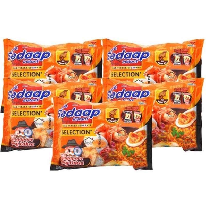 SEDAAP Mie Instan Singapore Spicy Laksa 83g x 5 pcs | Lazada Indonesia