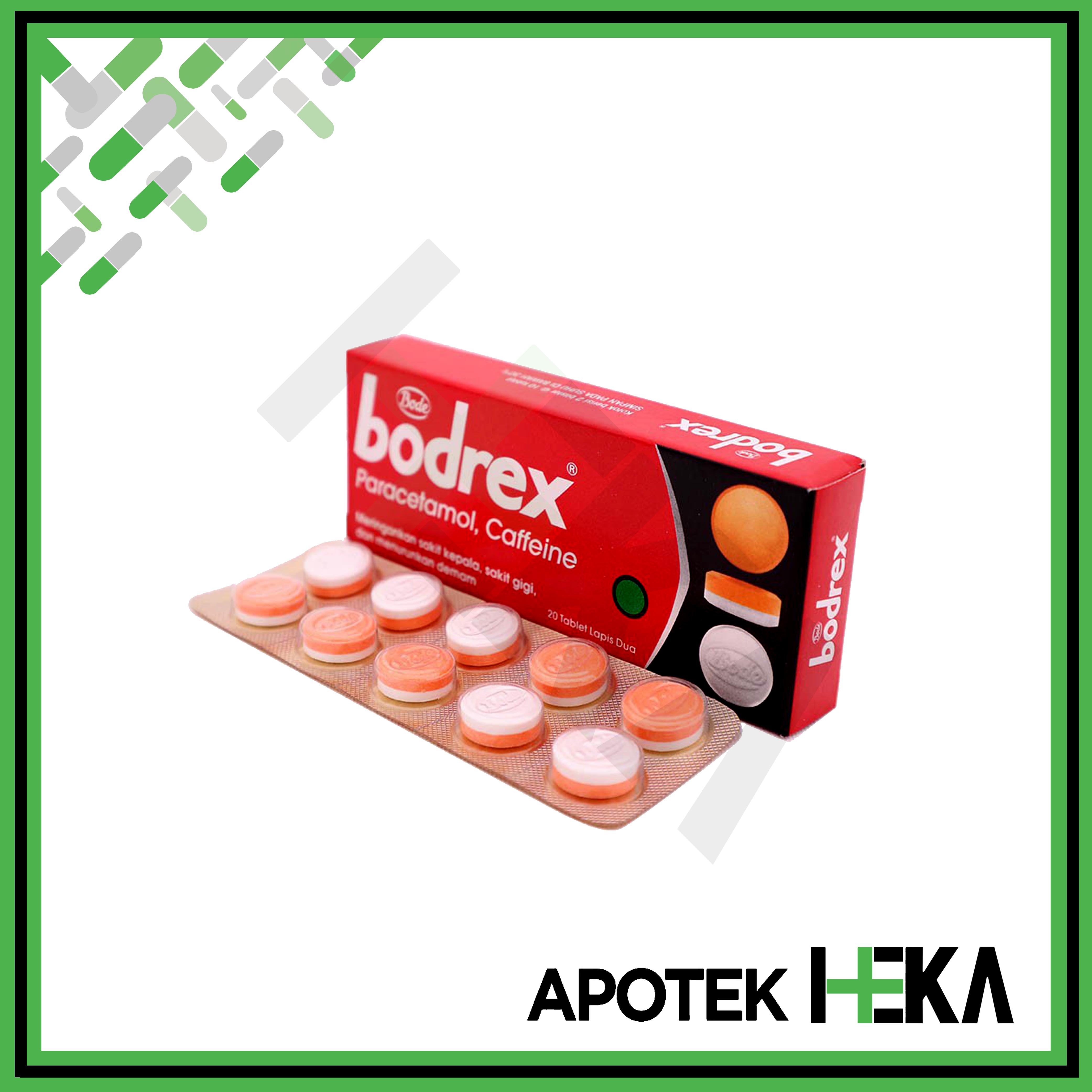 Bodrex Merah isi 20 Tablet - Paracetamol Meringankan Sakit Kepala ...