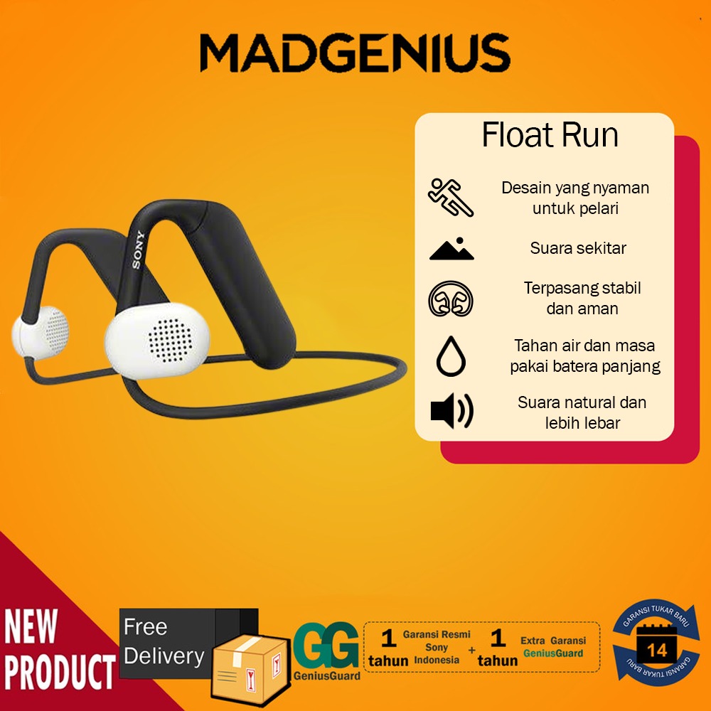 SONY Original Float Run Off-ear Wireless Headphone / Headshet WI-OE610 Off-ear Headphone ...