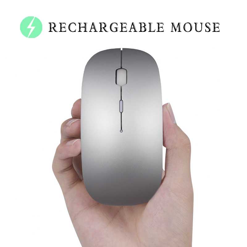 Mouse Bluetooth 5.2 Rechargeable mose mos komputer laptop murah bagus ...