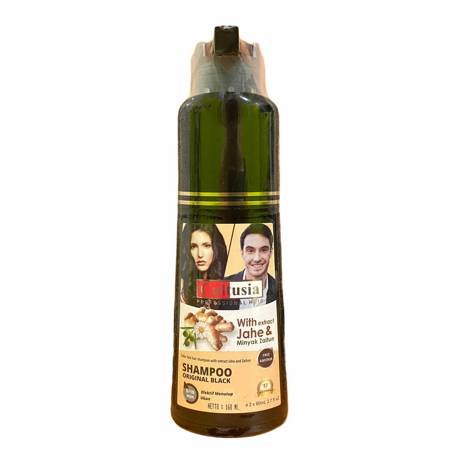 CULTUSIA COLOR FAST HAIR SHAMPOO COLORING SHAMPOO ORIGINAL BLACK JAHE ...
