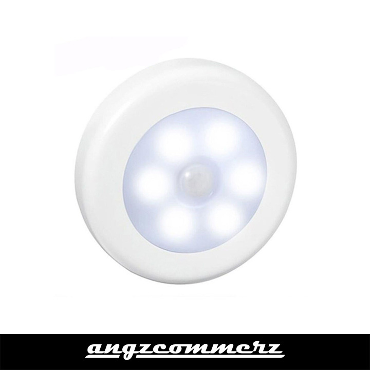 Lampu LED Magnet Sensor Gerak Tempel Magnetic Motion Sensor Lamp 6 LED ...