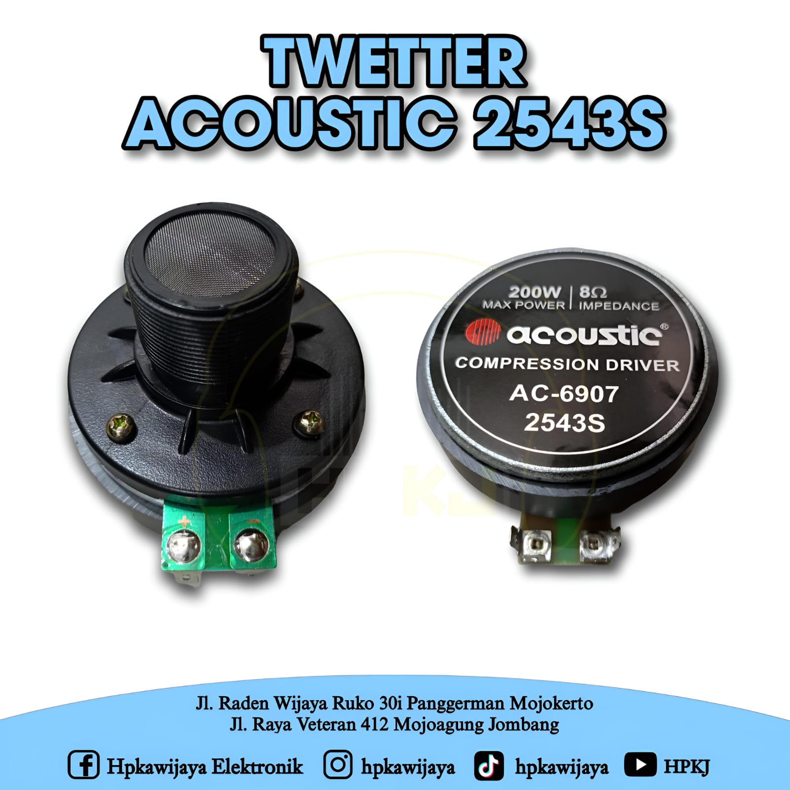 DRIVER TWEETER ACOUSTIC ACT 2543 driver twiter acoustic ACT-2543 ...