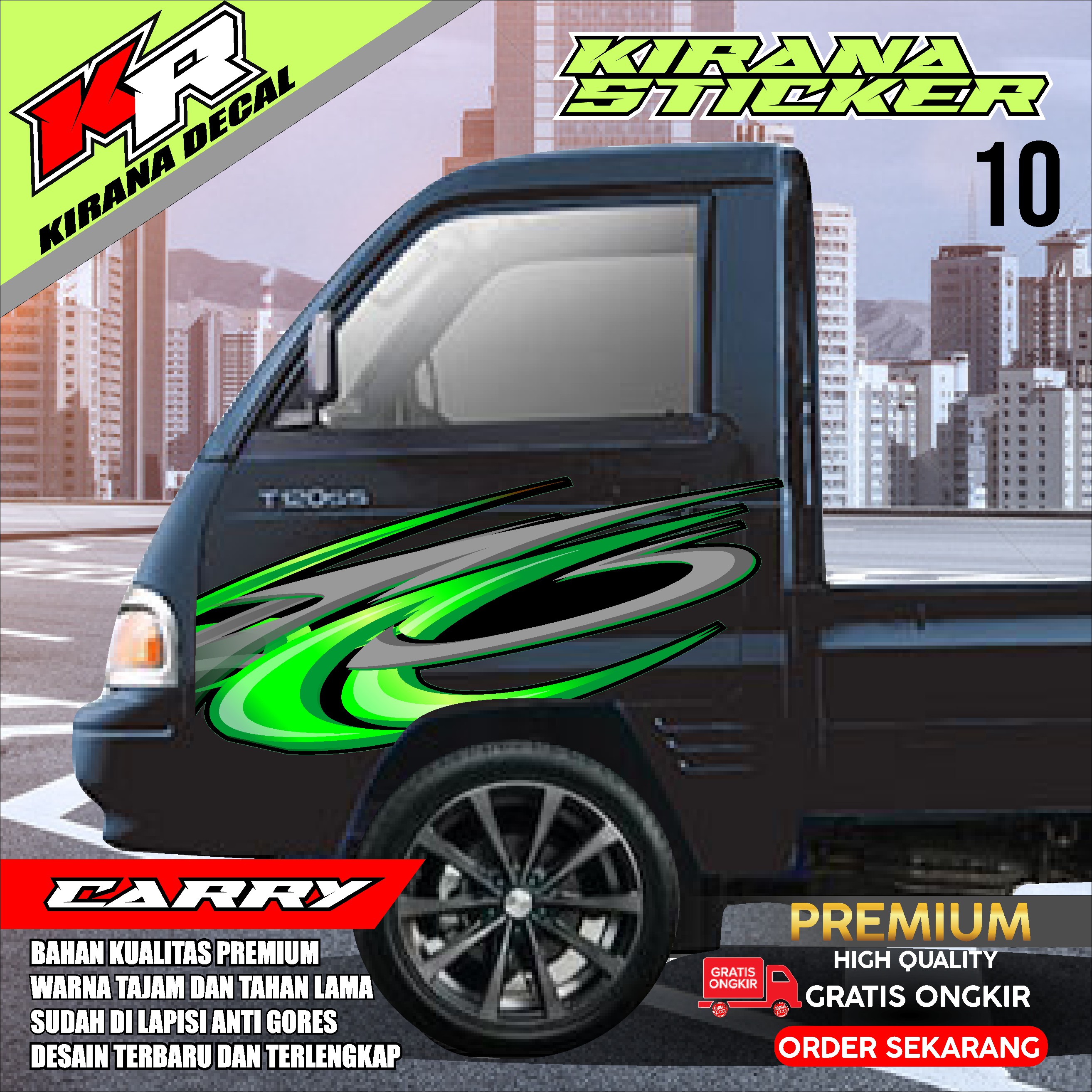 STRIPING STIKER Kabin Pintu Mobil Pickup Carry t120ss / Carry Futura ...