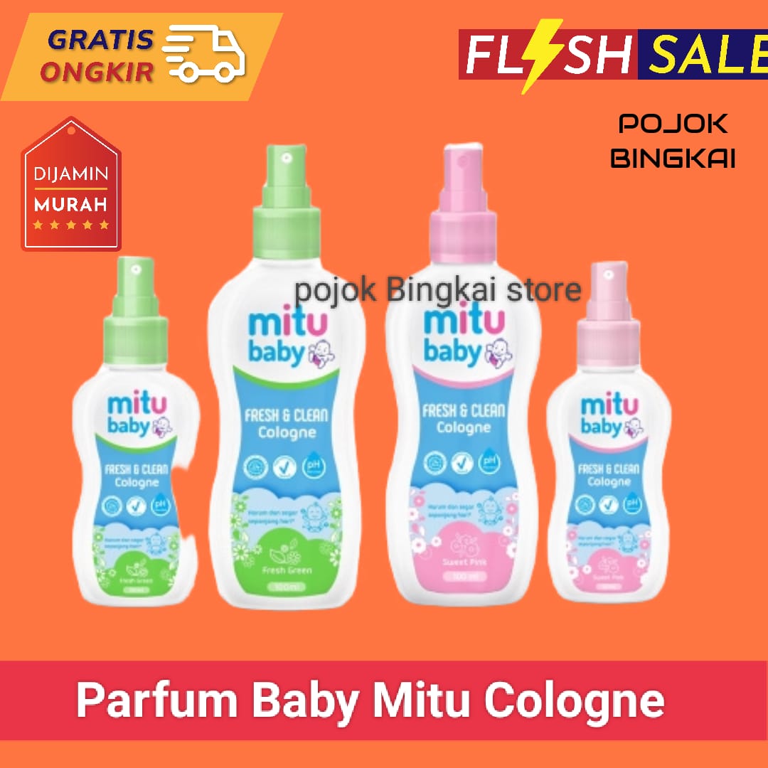 Mitu Baby Cologne Fresh & Clean Parfum Baby 100ml & 50ml | Lazada Indonesia