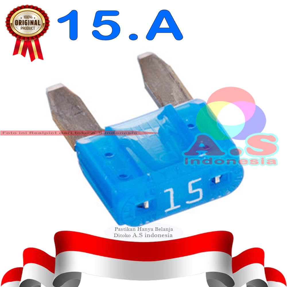 Sekring Motor/Mobil Sikring Tancap Fuse Kecil Mini 5A 10A 15A 15A 20A ...