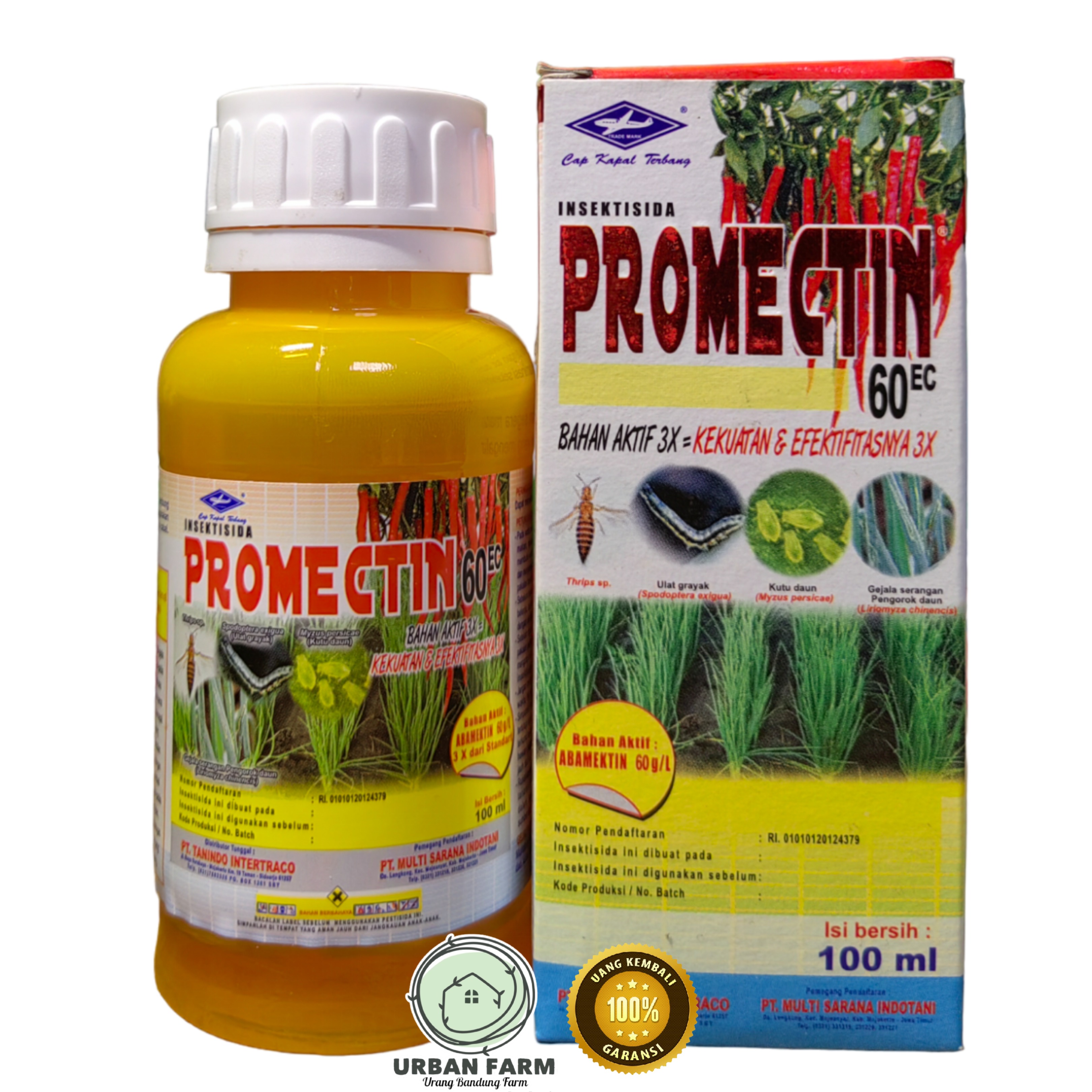Insektisida PROMECTIN 60EC 100ml - ABAMEKTIN racun hama kutu daun ...