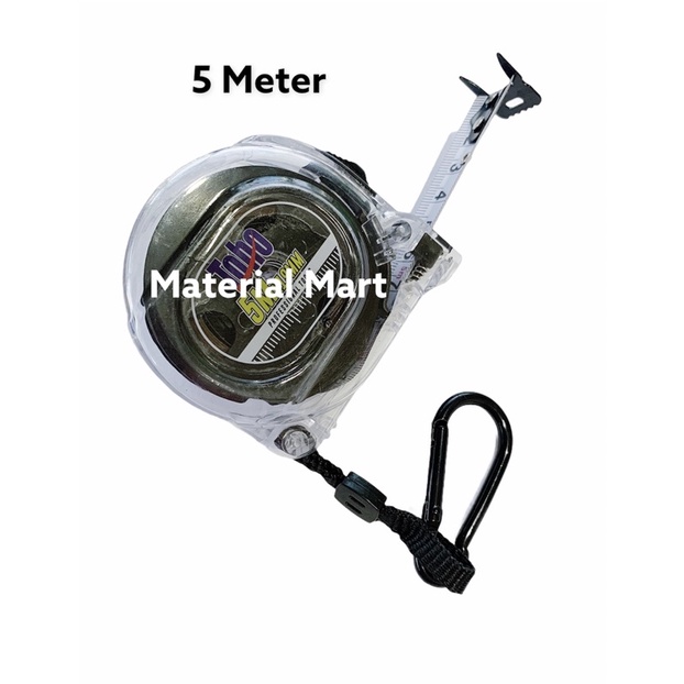Meteran Roll 5M Transparan TOHO 2 SISI Premium | Alat Ukur 5 Meter ORI ...