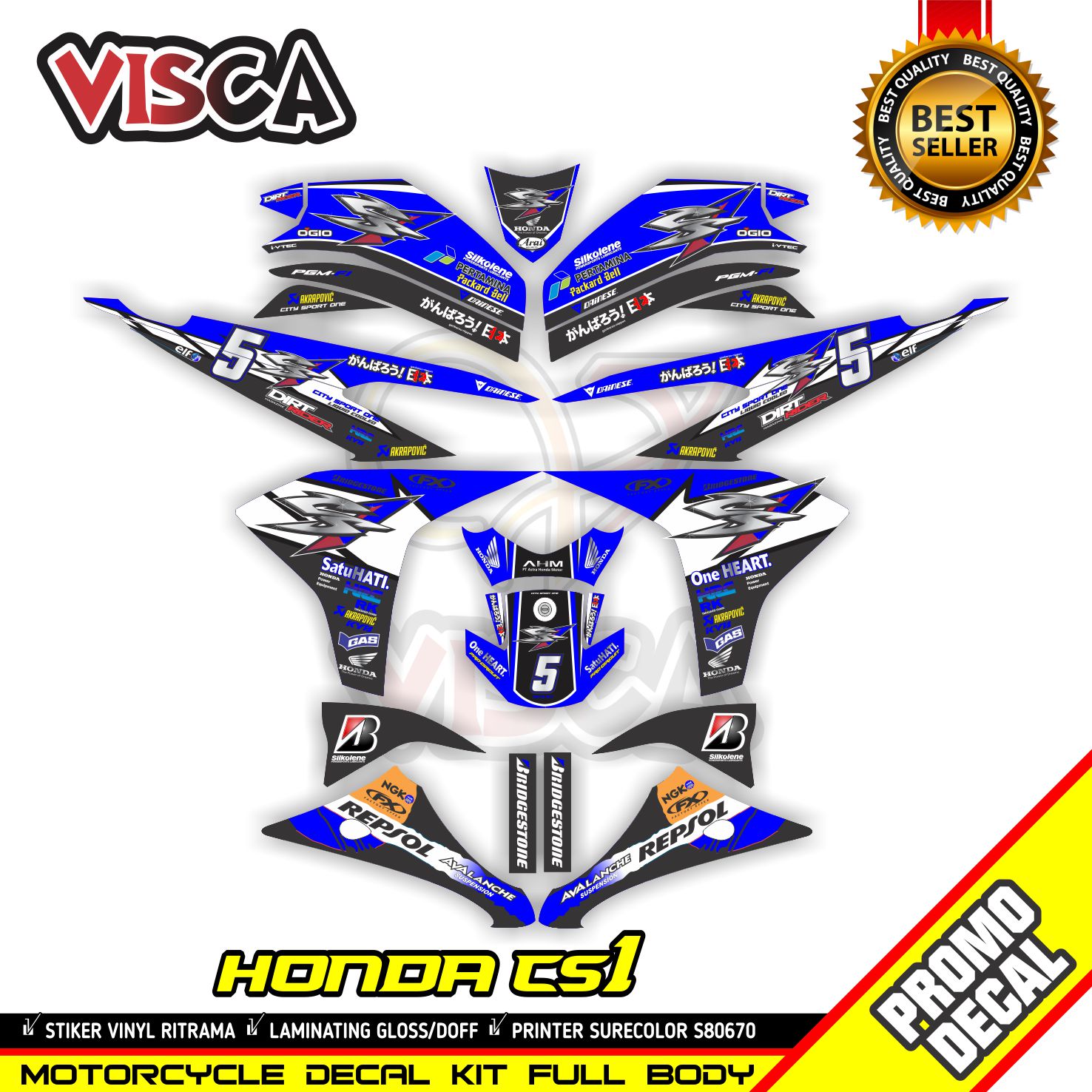 Decal Cs1 Full Body Stiker Cs1 Full Body Striping Cs1 Full Body ...