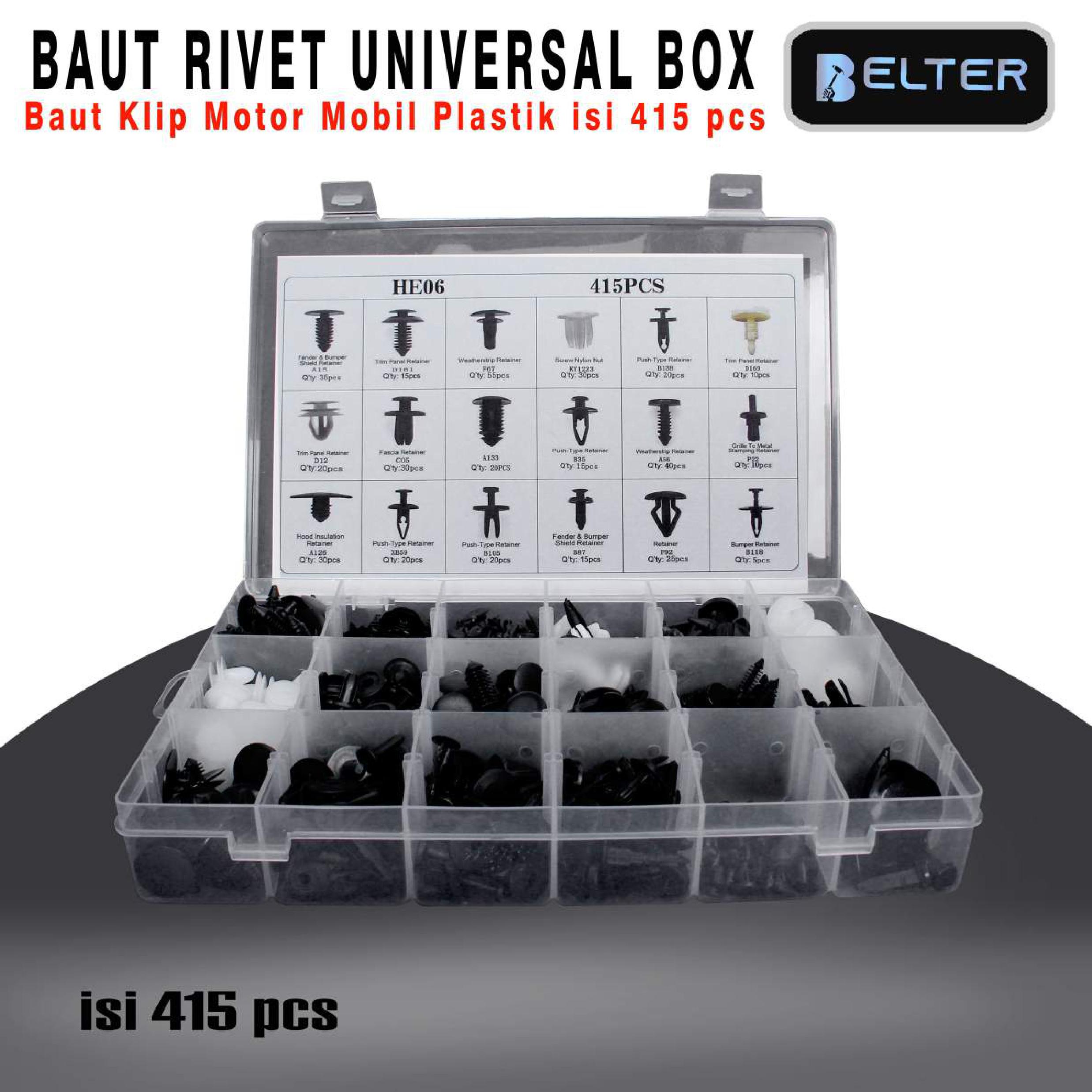 Baut rivet serbaguna / baut rivet mobil universal / baut rivet plastik ...