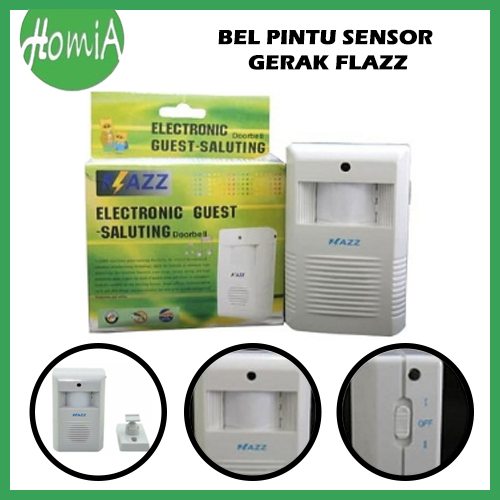 Bel Pintu Sensor Gerak Flazz Electronic Guest Saluting Wireless ...