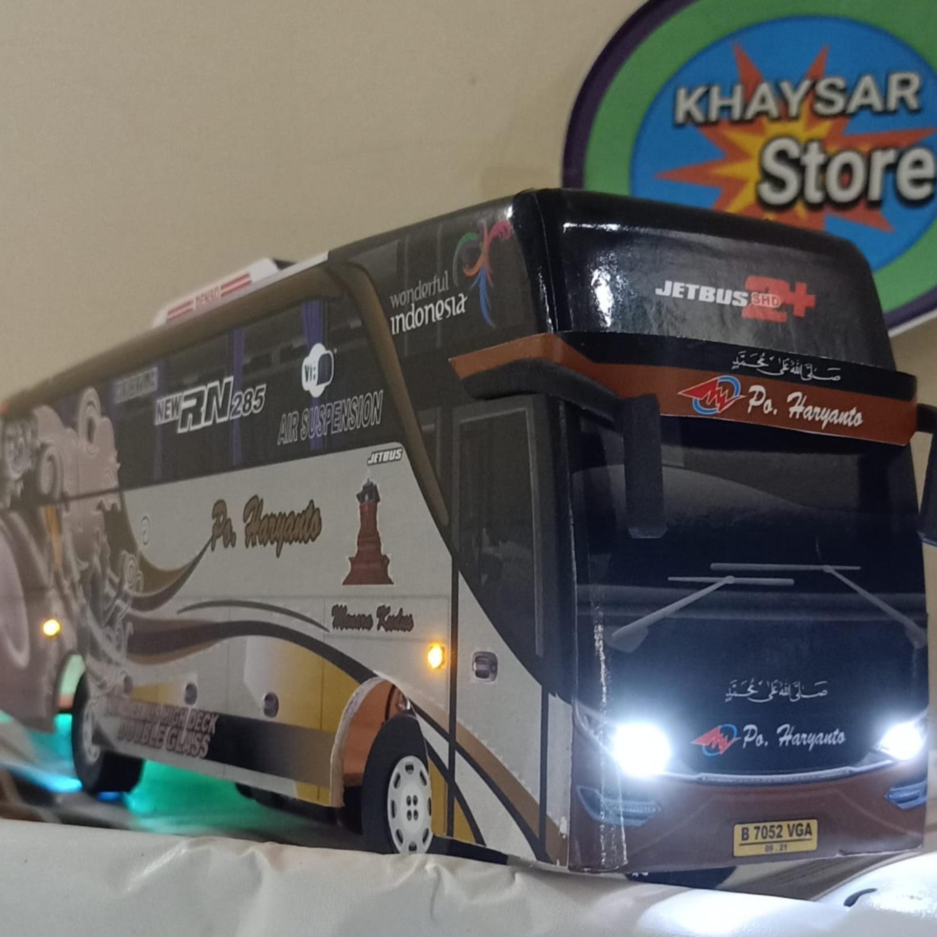 miniatur bus bis / mainan bus bis SR2 wayang livery gatot kaca plus ...