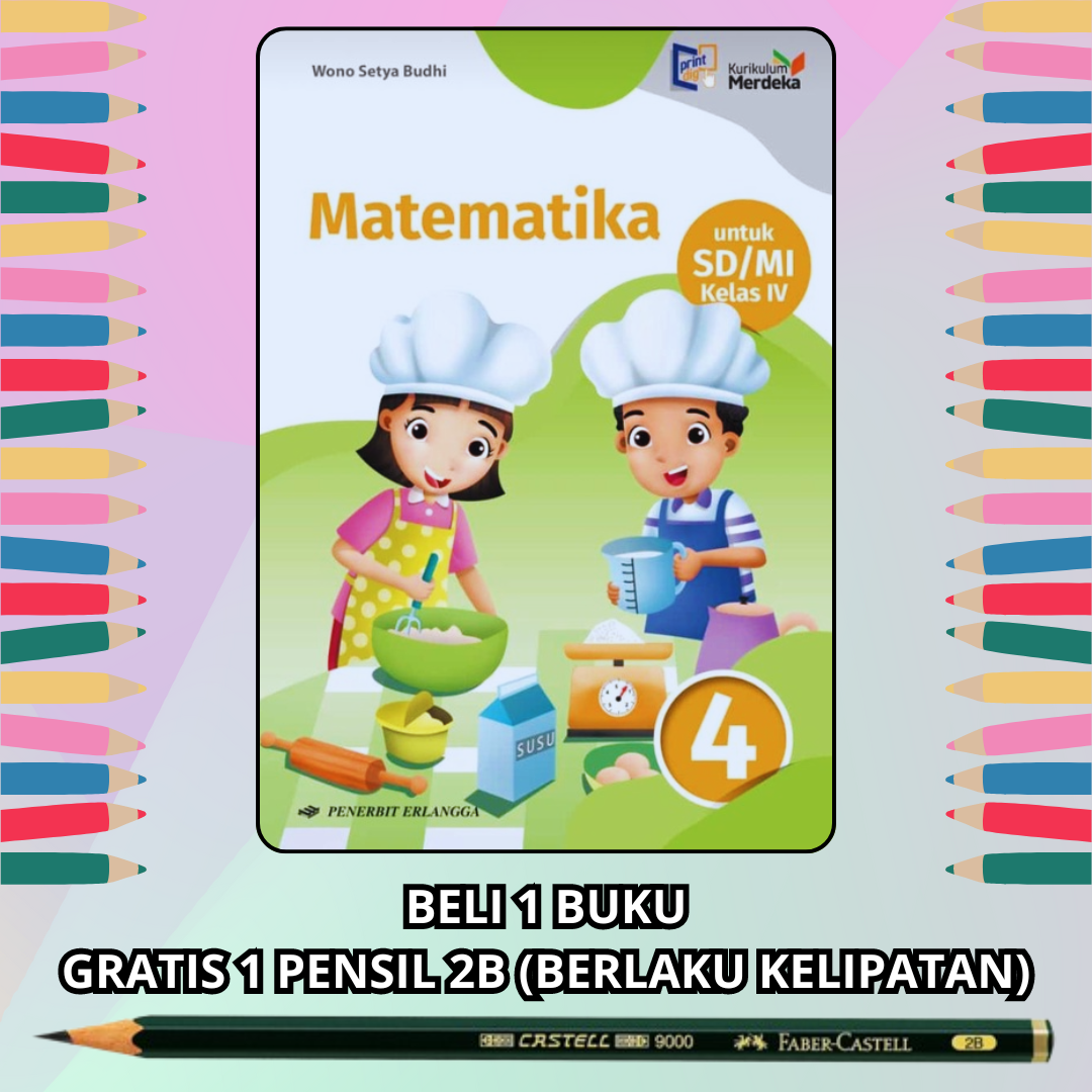 BUKU MATEMATIKA SD/MI Kelas 4 Penerbit Erlangga - Kurikulum Merdeka - Wono Setya Budhi | Lazada ...